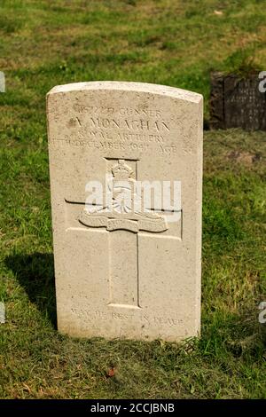Commonwealth War Grave. Pleasington Priory, Blackburn, Lancashire Stock ...