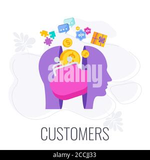 Client, customer, consumer infographics pictogram Stock Vector Image ...