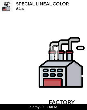 Factory-2 Special lineal color icon. Illustration symbol design ...