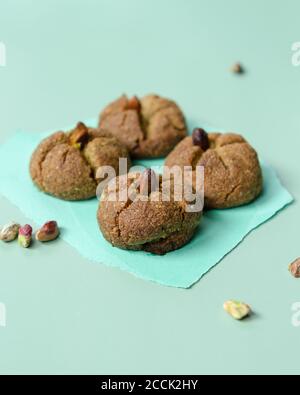 Homemade Moroccan Festive Ghriba Bahla Cookies Biscuits. Traditional ...