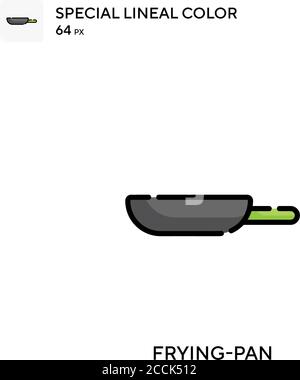 Frying-pan Special lineal color icon. Illustration symbol design template for web mobile UI ...