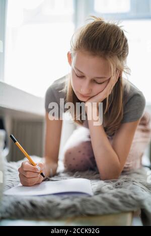 Writing exercise. Writing exercise Stock Photo - Alamy