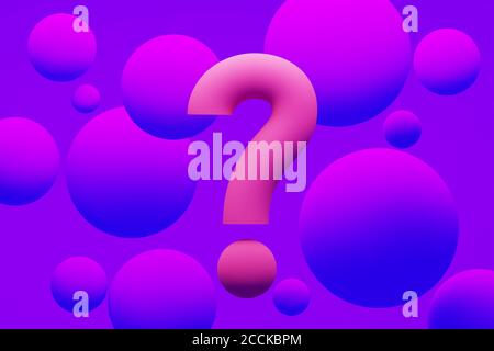 Purple question mark Stock Photo - Alamy