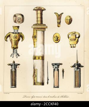 Tomb of Childeric I (c. 437-481), Frankish leader in the northern part ...