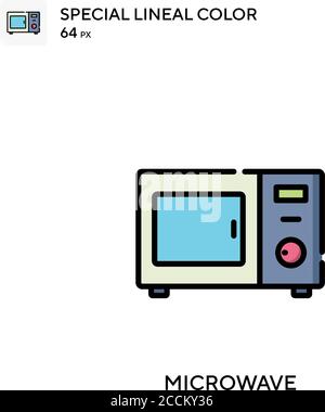 Microwave Special lineal color icon. Illustration symbol design ...