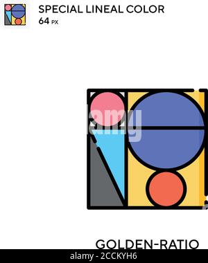 Ratio Special lineal color icon. Illustration symbol design template ...