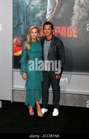 Will Yun Lee and Jennifer Birmingham Lee attending the "San Andreas ...