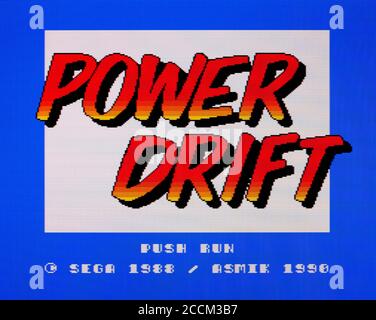 Power Drift - PC Engine Videogame - Editorial use only Stock Photo - Alamy