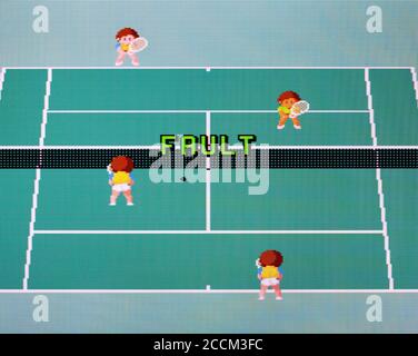 Pro Tennis World Court - PC Engine Videogame - Editorial use only Stock ...
