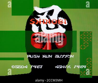 Shinobi - PC Engine Videogame - Editorial use only Stock Photo - Alamy