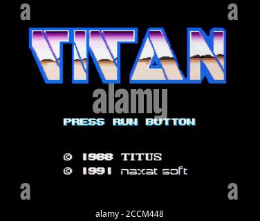 Titan - PC Engine Videogame - Editorial use only Stock Photo - Alamy