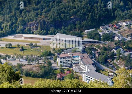 Hotel Union in Geiranger fjord in Norway Stock Photo - Alamy