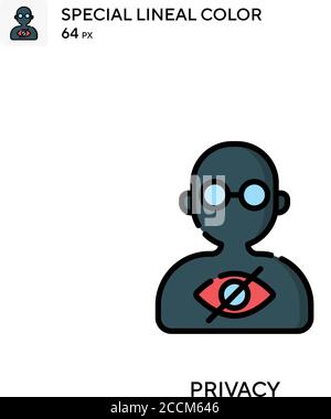 Privacy-1 Special lineal color icon. Illustration symbol design ...