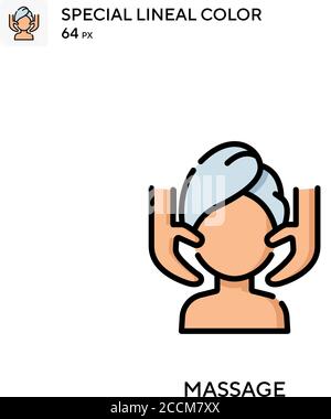 Massage Special lineal color icon. Illustration symbol design template ...