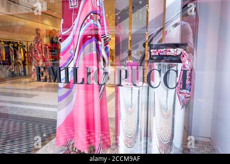 The Emilio Pucci fashion shop on Sloane Street, London, SW1, England ...