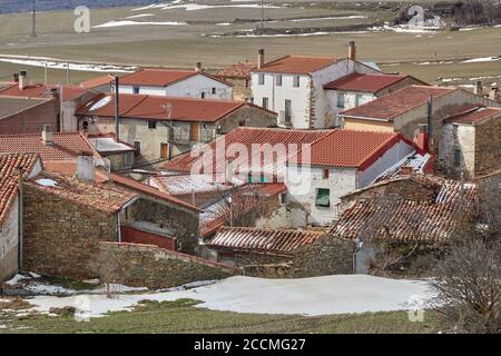Fuentes de Magaña village in Soria province, Spain Stock Photo - Alamy