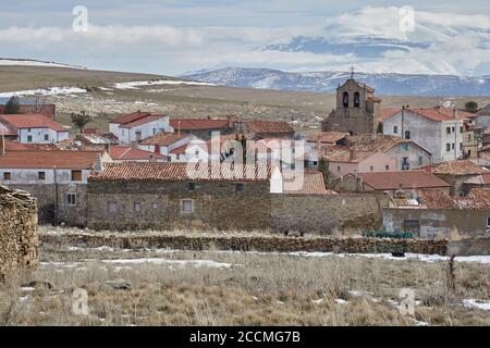 Fuentes de Magaña village in Soria province, Spain Stock Photo - Alamy