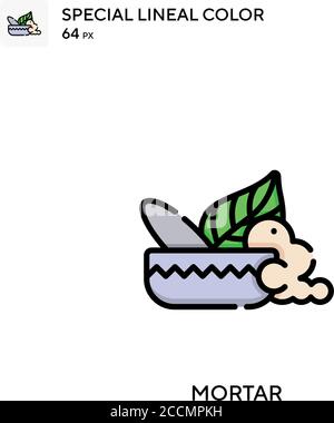 Mortar Special lineal color icon. Illustration symbol design template ...