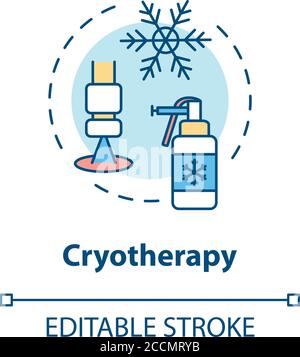 cryosurgery freeze line icon vector illustration Stock Vector Image ...