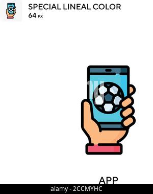 App Special lineal color icon. Illustration symbol design template for ...