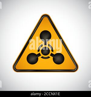 Chemical weapon warning icon. Vector illustration Stock Vector Image ...