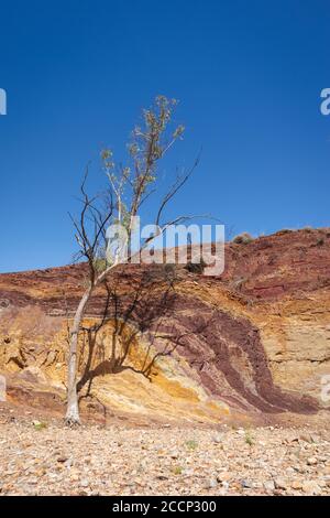 Ochre mine, used by aboriginal Australian as raw material for paintings ...