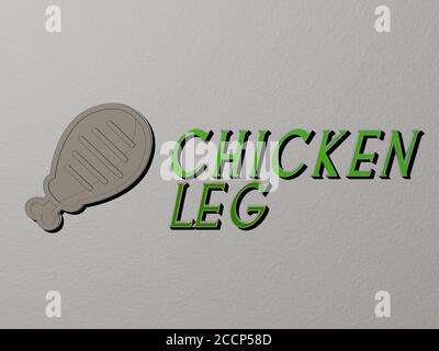 Illustration Chicken Icon Stock Photo - Alamy