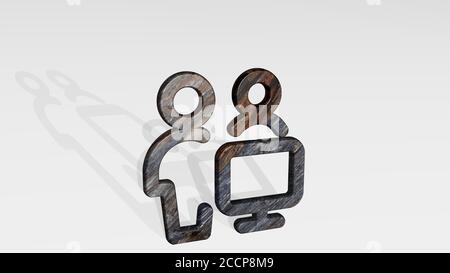 multiple actions check 3D icon casting shadow, 3D illustration Stock ...
