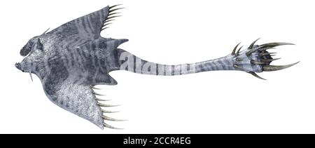 3D rendering of a devil ray isolated on white background Stock Photo ...