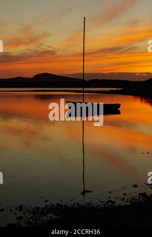 Sunset, Four Mile Bridge, Anglesey Stock Photo - Alamy