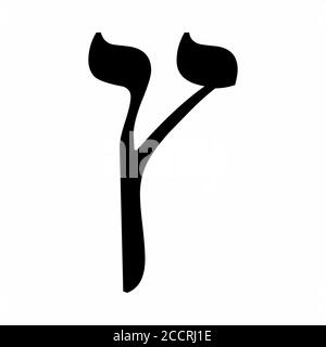 Hebrew letter Tsadi Stock Vector Image & Art - Alamy
