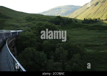 The overnight Caledonian sleeper train from Fort William in the West ...