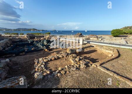 The archaeological site of Nora, Italy Stock Photo - Alamy