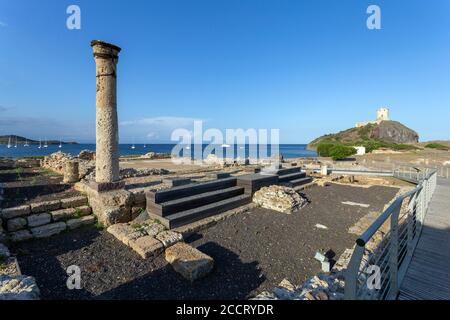 The archaeological site of Nora, Italy Stock Photo - Alamy