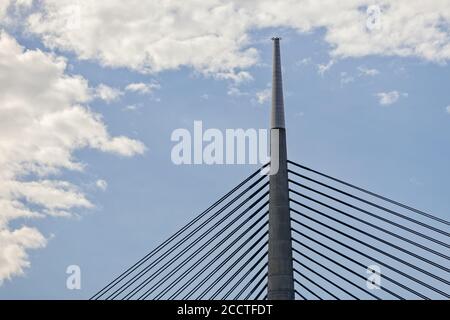 construction pylon of 200 meters on the bridge Stock Photo - Alamy