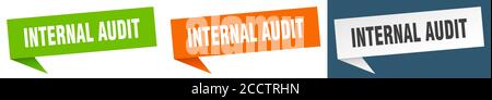 internal audit banner. internal audit speech bubble. internal audit ...