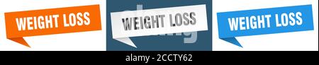 weight loss banner. weight loss speech bubble. weight loss sign Stock ...