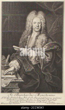 Johann Burkhard Mencke Stock Photo - Alamy