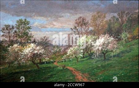 Jasper Francis Cropsey Macieiras em flor Stock Photo - Alamy