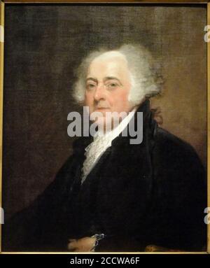 John Adams 1815 by Gilbert Stuart Stock Photo - Alamy