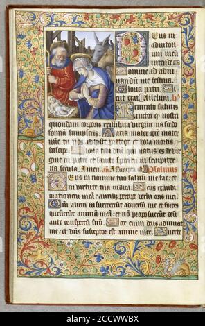 Jean Poyer - Leaf from Book of Hours - Walters W430114R - Open Obverse ...