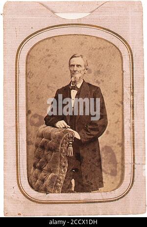Jefferson Davis 1867 Stock Photo - Alamy