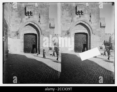 Jerusalem. Jaffa Gate. Needle's eye. Matt. 1924. 1950, Jerusalem ...
