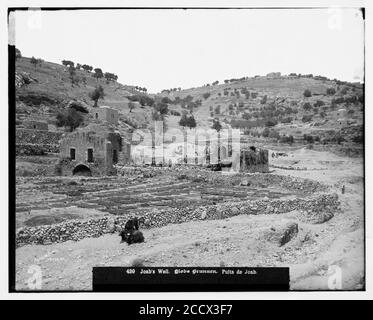 Jerusalem El-Kouds Joab's Well (En-Rogel). 1898, Jerusalem, Israel ...