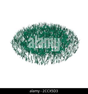 Vector oval green lawn grass texture Stock Vector Image & Art - Alamy