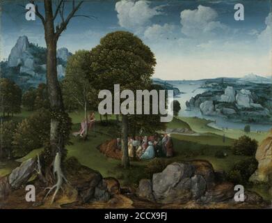 Landscape with St. John the Baptist Preaching by Joachim Patinir Stock ...