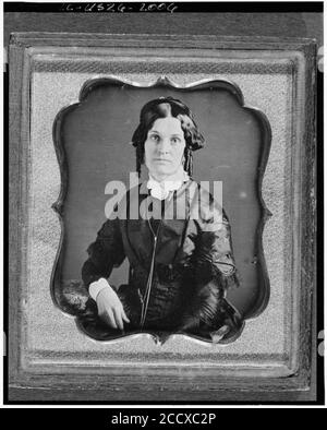 Joannette Clark Benjamin, three-quarter length portrait of a woman ...