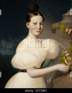 Johan Erik Lindh - Portrait of Eva Törngren Stock Photo - Alamy