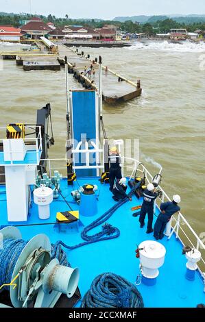 Caticlan pier, Aklan, Philippines: An inter-island vessel of Montenegro ...