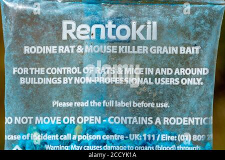 Packet of rentokil rodine rat and mouse killer poison grain bait Stock ...